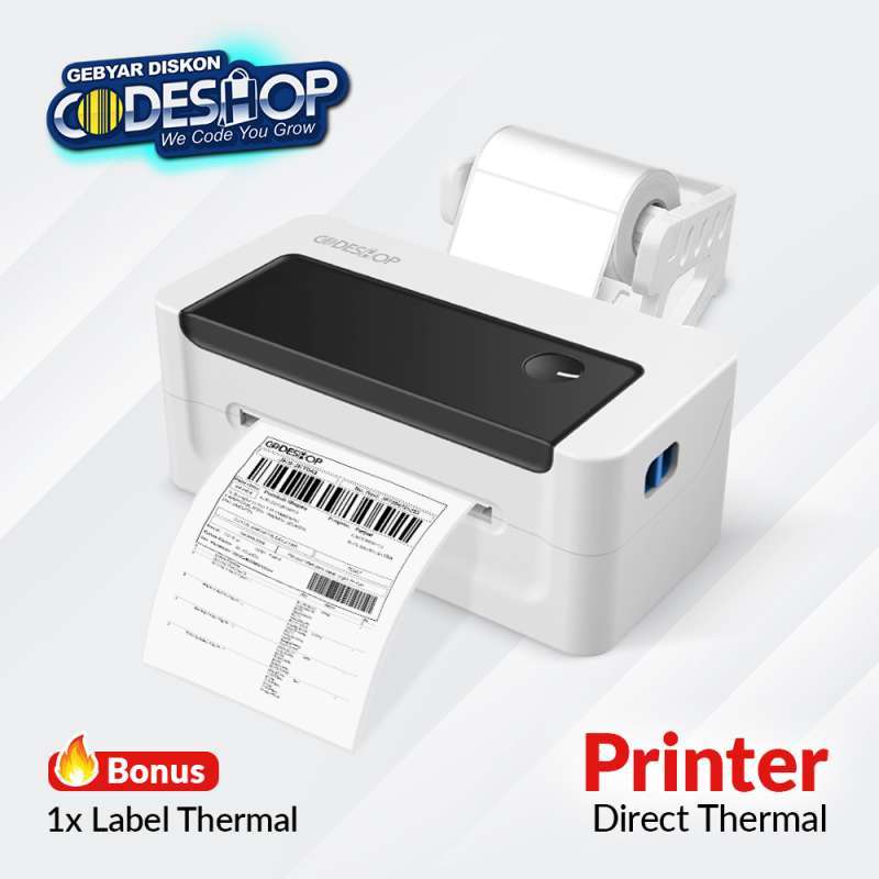 Jual Codeshop Cb-199bt USB + Bluetooth Printer Label Stiker Thermal Di ...
