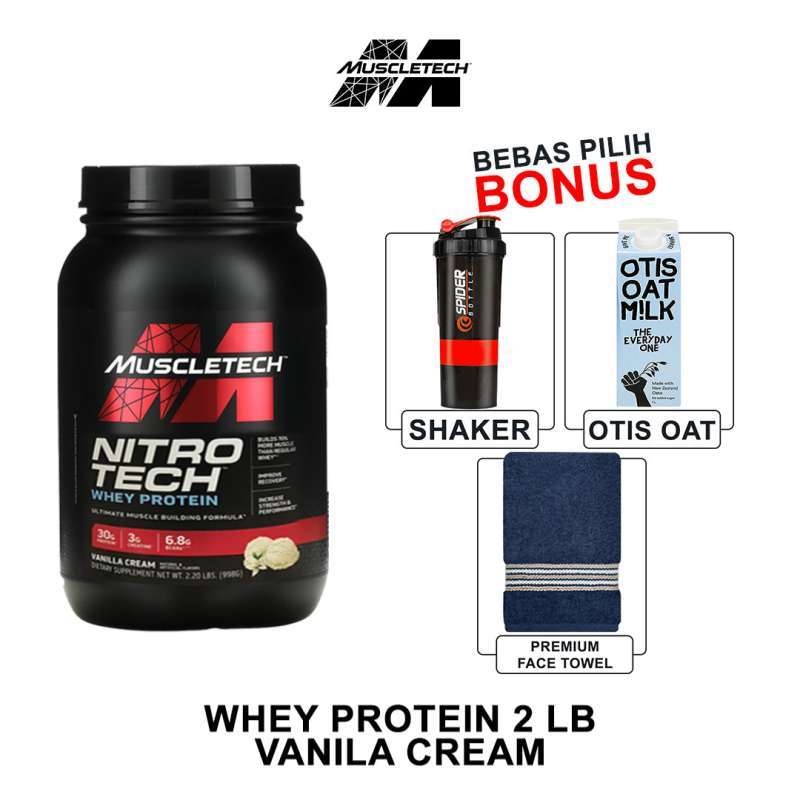 Jual Muscletech Whey Protein 2 Lb Rasa Vanila Muscle Tech Nitrotech ...