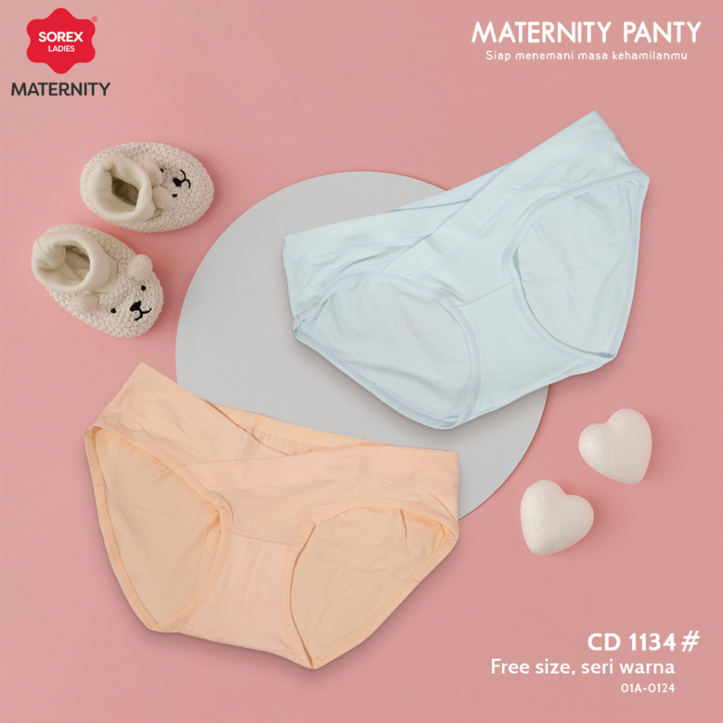 Jual Sorex Celana Dalam Ibu Hamil Cutting Mini Polos Maternity Panty CD 1134 di Seller Sorex ...