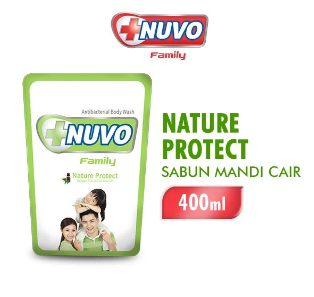 Jual Sabun Cair Nuvo Antibacterial Body Wash Family Nature Protect 400ml di Seller VITPlus ...