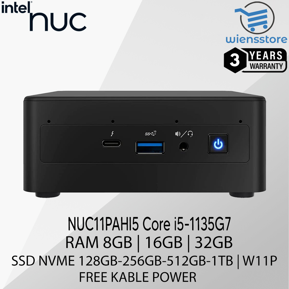 Promo MINI PC Intel NUC I5 GEN 11 NUC11PAHI5 Core i5-1135G7 + RAM + SSD NVME + W11 - RAM 32GB ...