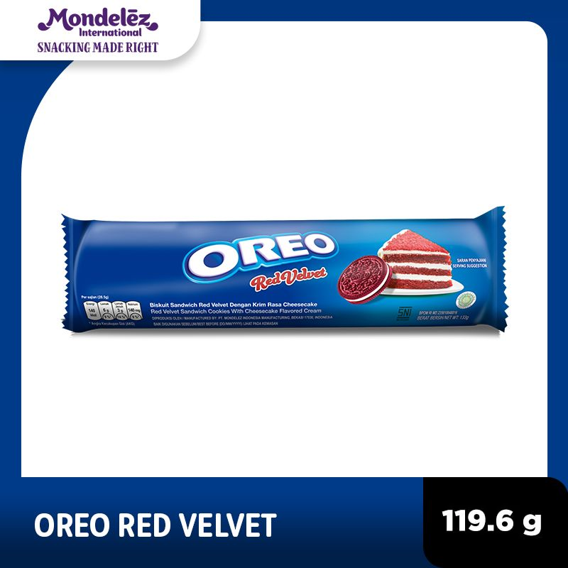 Promo Oreo Biskuit Red Velvet Regular [119.6 g] Diskon 8% di Seller ...