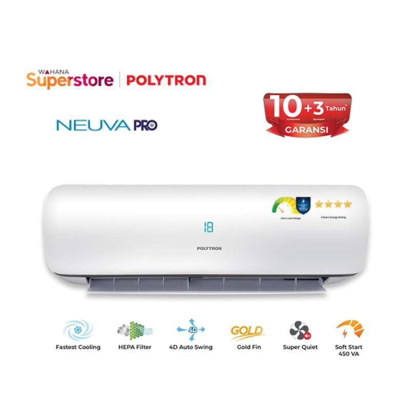 Promo Polytron Ac Split Dinding Standard Neuva Pro R32 2 Pk - Pac18vz ...