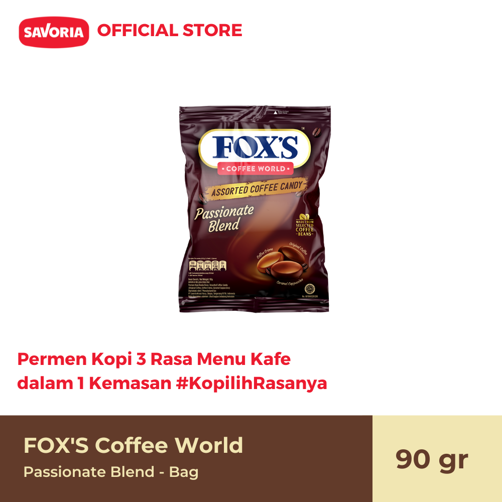 Promo Fox's Coffee World Permen [90 G] Diskon 27% Di Seller Savoria ...