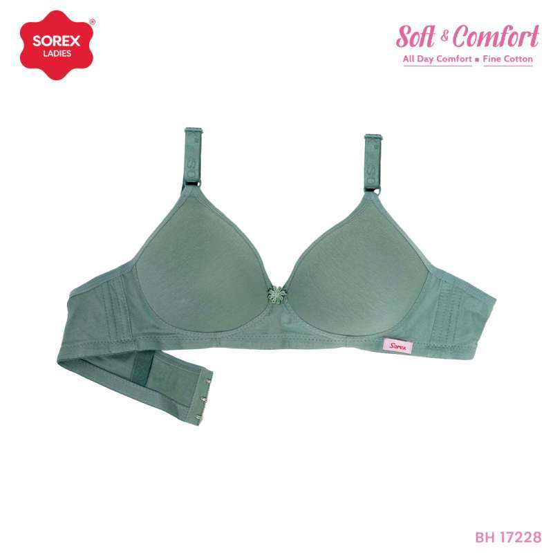 Jual Sorex Bra Super Soft Busa Tanpa Kawat Cup Besar Kait 3 Setara Cup B-c Bh 17228 Harian - 42 ...