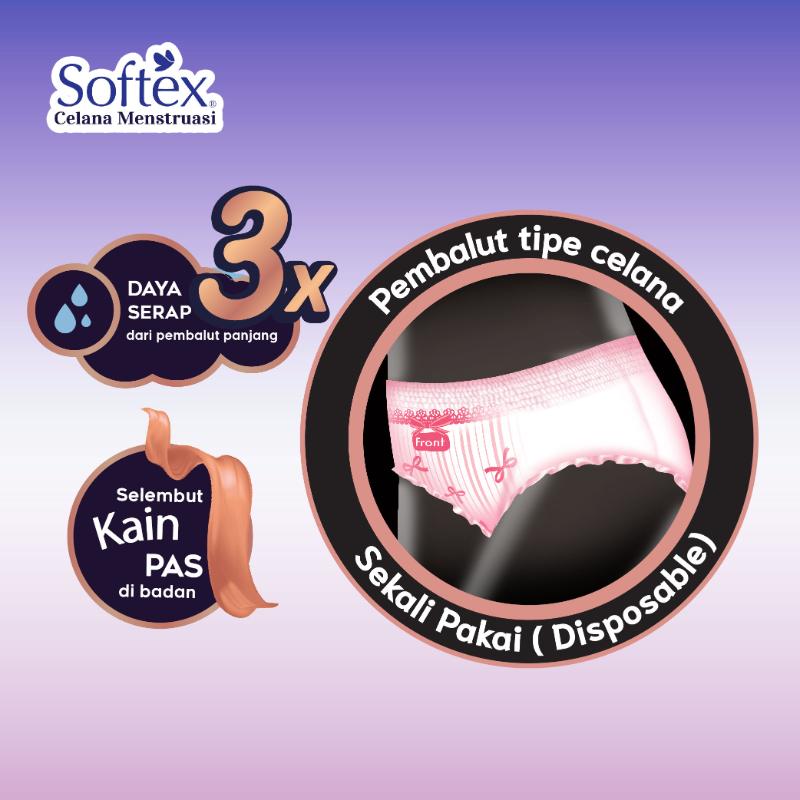 Promo Softex Celana Menstruasi All Size 2s - Pembalut Celana Diskon 17% Di Seller Bliblimart ...