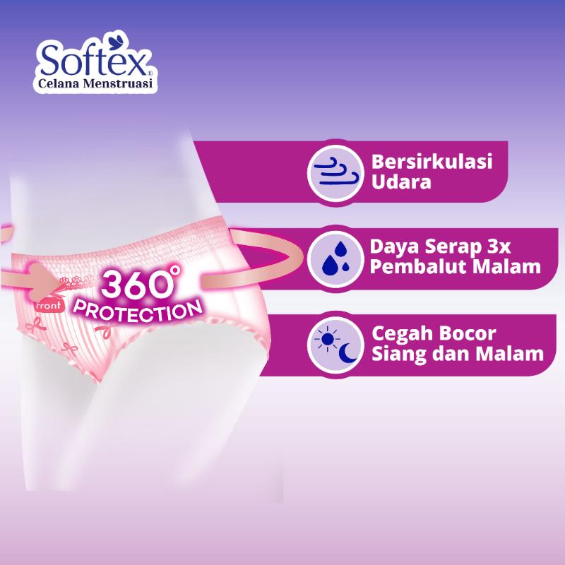 Promo Softex Celana Menstruasi All Size 2s - Pembalut Celana Diskon 17% Di Seller Bliblimart ...
