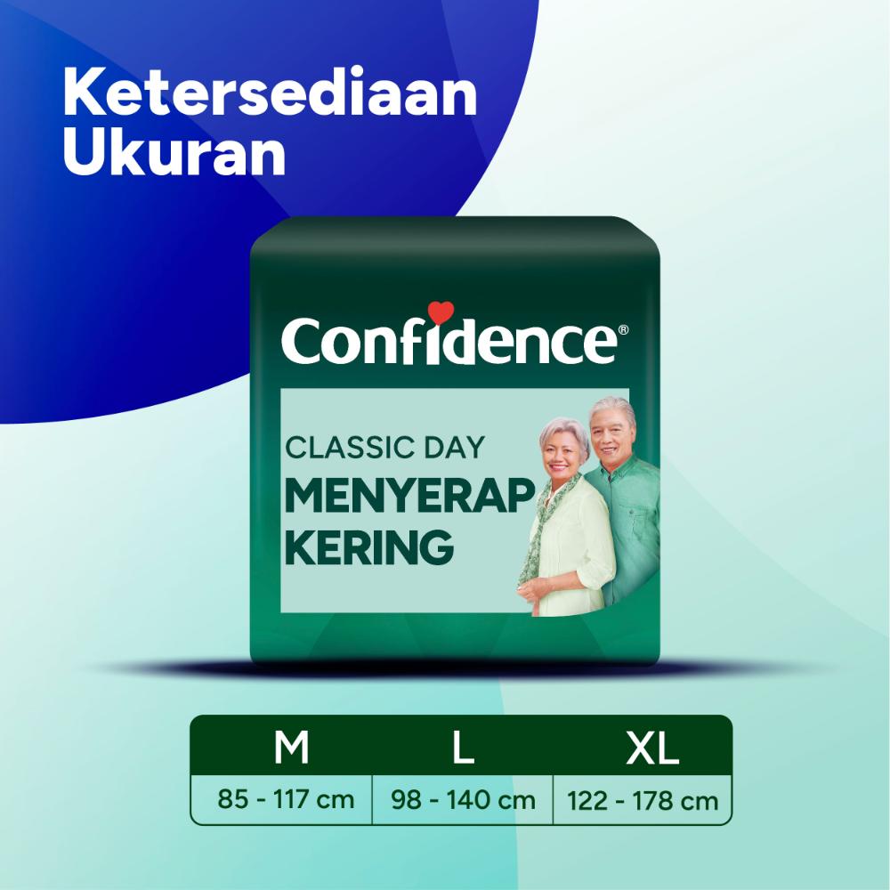 Promo Confidence Popok Dewasa Perekat Classic Day Menyerap Kering L30 ...