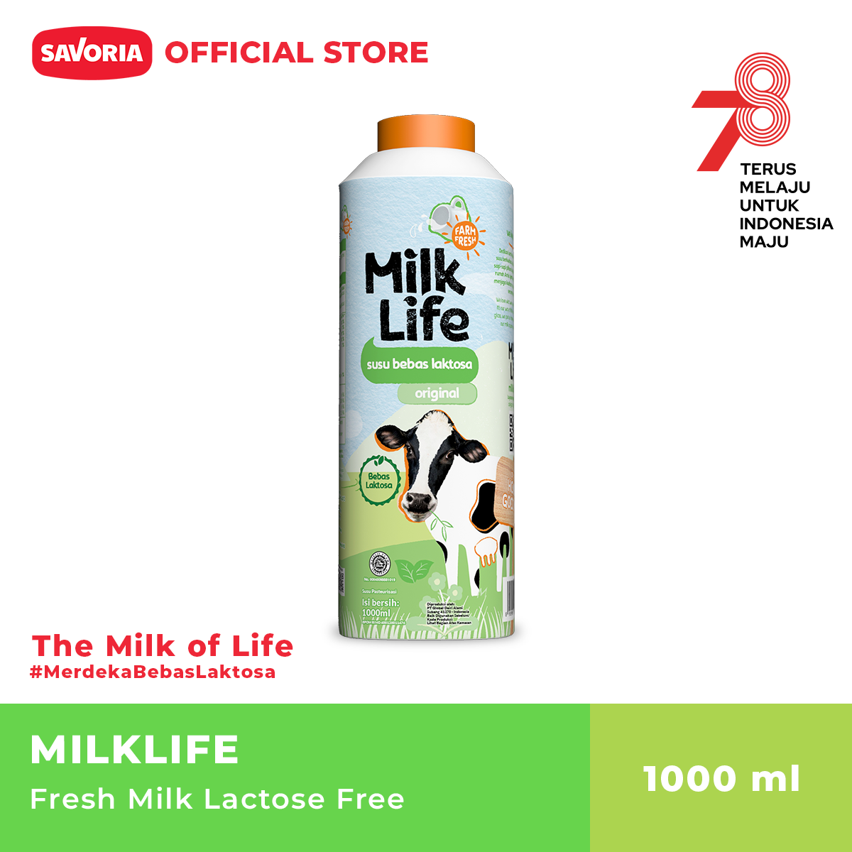 Promo Milklife Fresh Milk Lactose Free [1000 Ml] Diskon 4% Di Seller ...