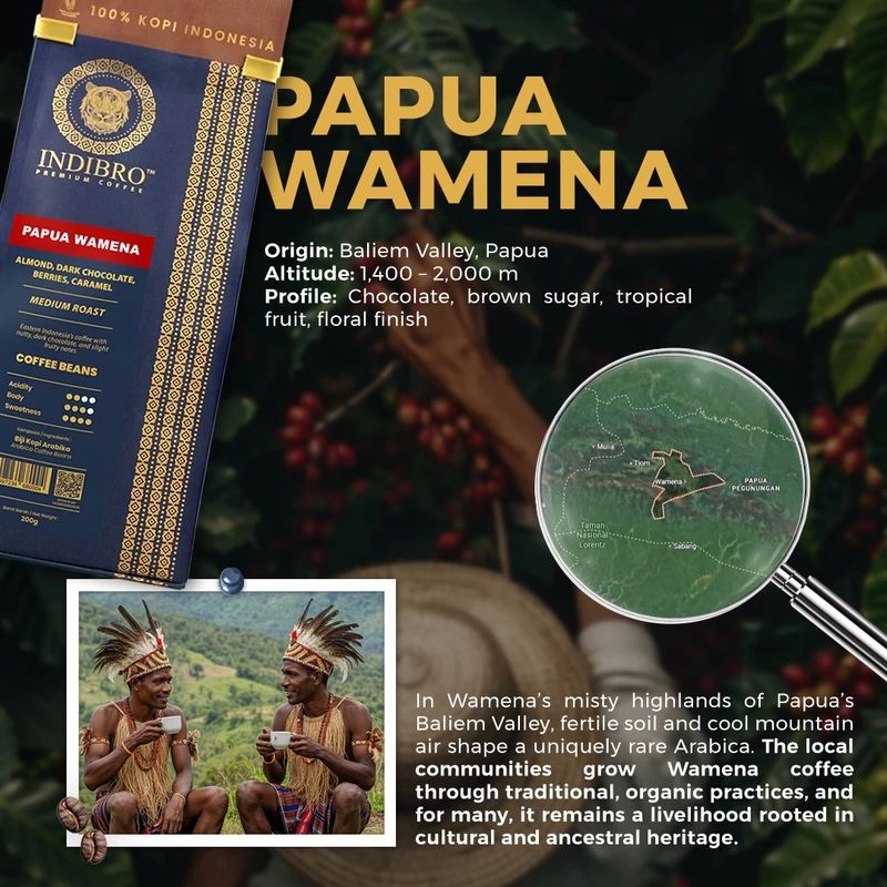 Jual Kopi Indibro Single Origin Papua Wamena - 100gr, 200gr, 1kg | 100% ...