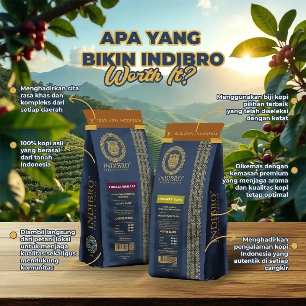 Jual Kopi Indibro Single Origin Papua Wamena - 100gr, 200gr, 1kg | 100% ...