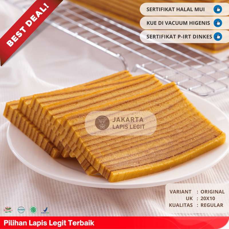 Jual SUPPLIER KUE LAPIS LEGIT Original Wisman 100% Halal Lembut 20x10 ...