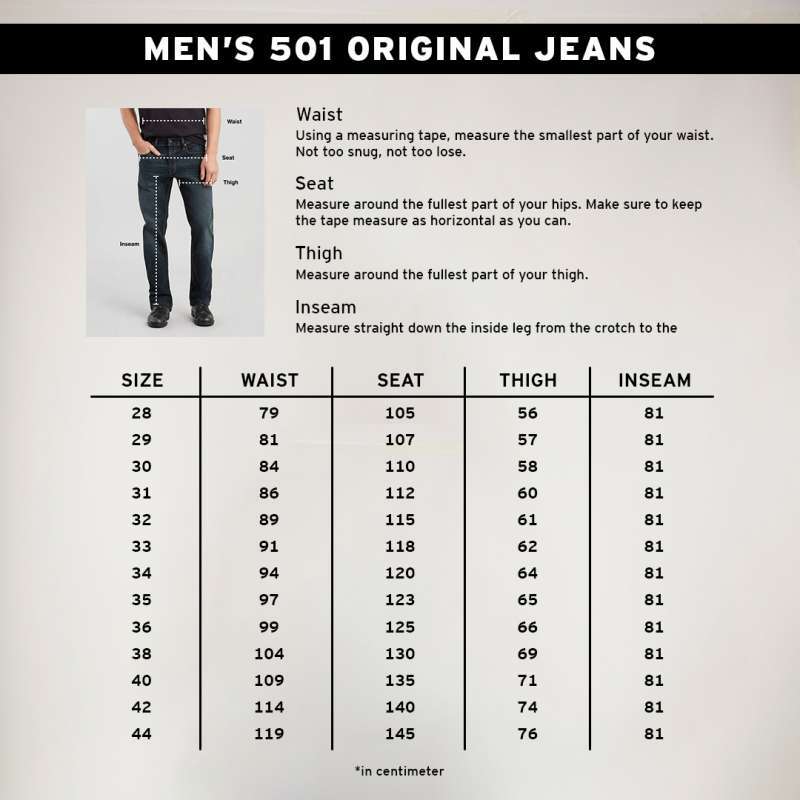 Jual Levi's® Men's 501® Original Jeans (00501-3382) - Inseam 32 27 Di ...