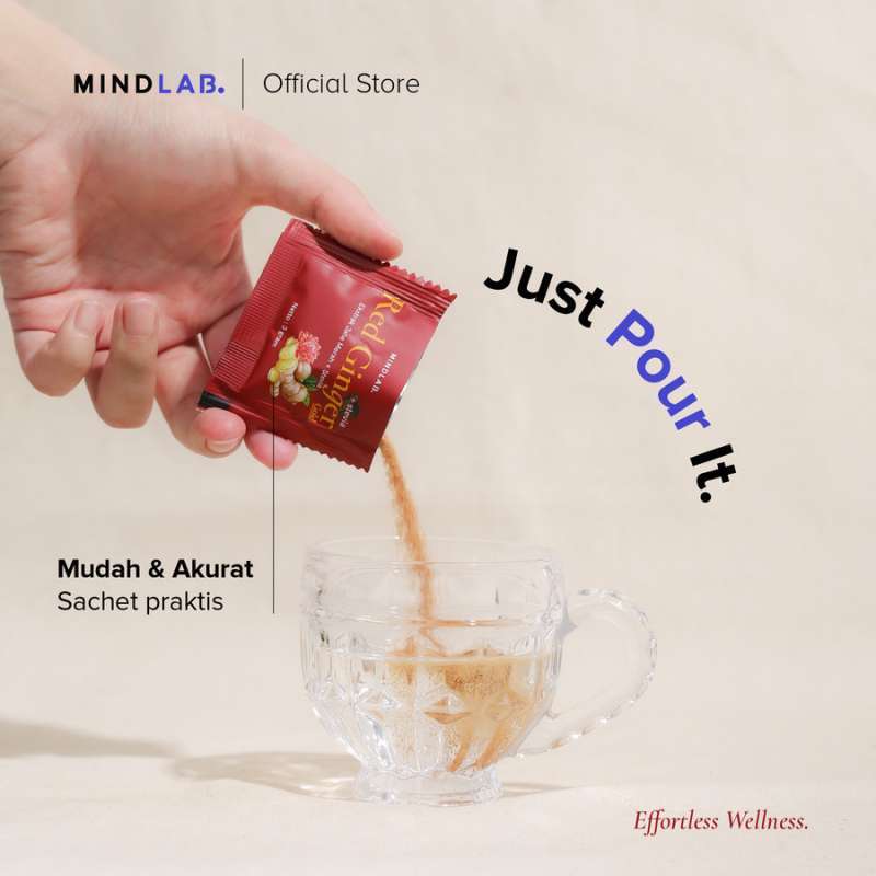 Promo Red Ginger Gold Powder Sachet 3 Gram / Jahe Merah Bubuk - Mindlab ...