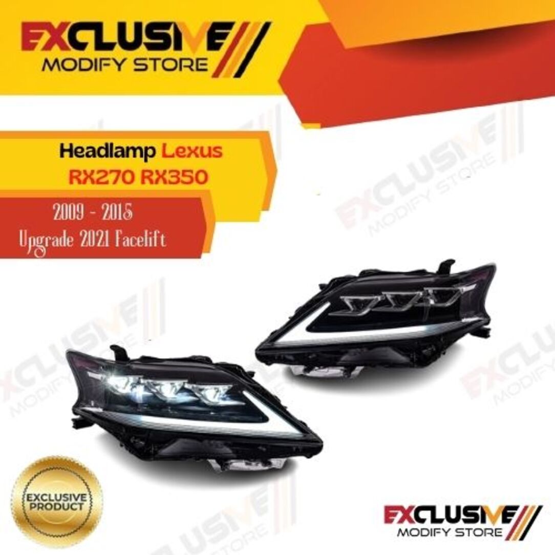 Jual Headlamp Lexus Rx270 Rx350 2017 - 2015 Facelift Rx450h 2021 Full ...