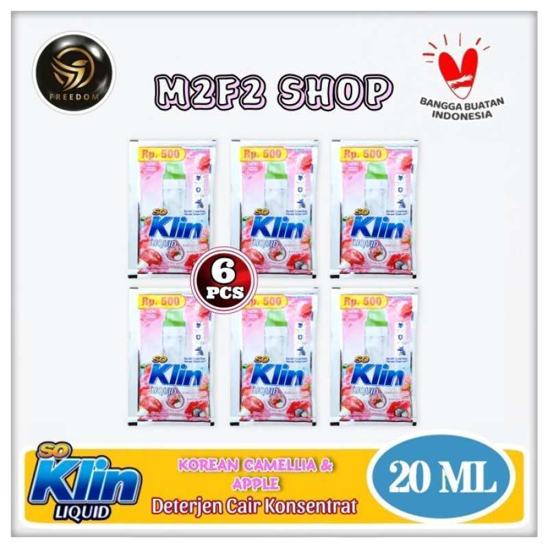 Promo So Klin Liquid Power Clean Action Korean Camellia & Apple | Apel ...