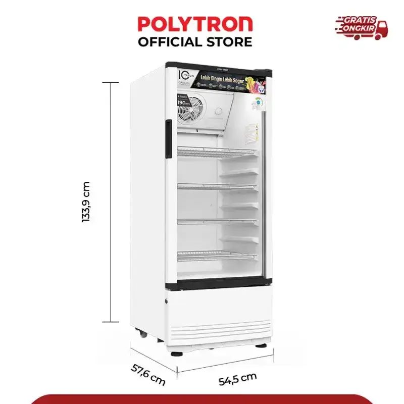 Promo Polytron Showcase 190 Liter Scn 190 Diskon 7% Di Seller Polytron ...