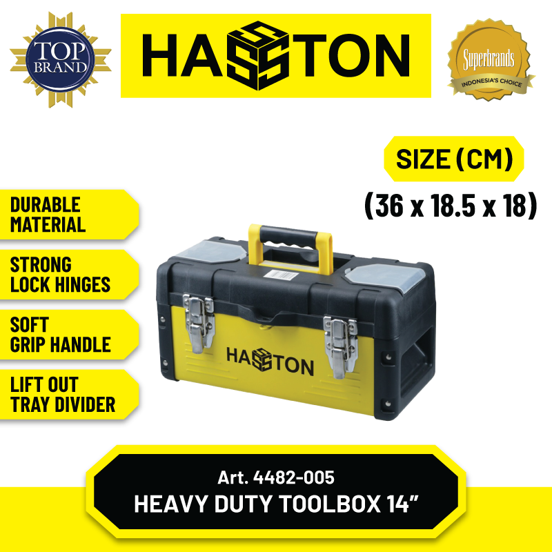Jual Hasston Tool Box Plat Besi-plastik / Kotak Perkakas / Tool Box ...