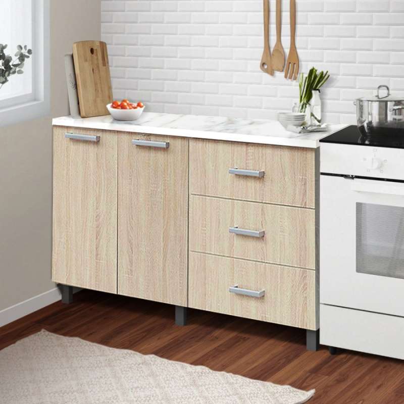 Promo Kitchen Set Bawah Minimalis Rak Dapur Kayu Serbaguna Dan Lemari ...