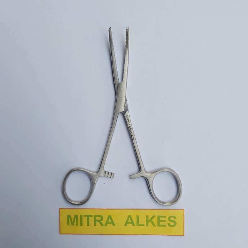 Jual Pean Bengkok 14 Cm. Artery Clamp Curved 14 Cm. Klem Arteri Cvd ...