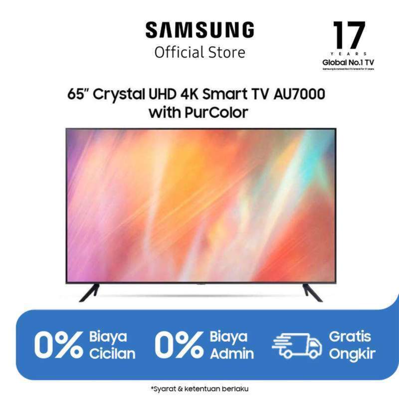 Promo Samsung Ua65au7000kxxd Crystal Uhd 4k Smart Tv [65 Inch] Diskon 48% Di Seller Samsung Home ...