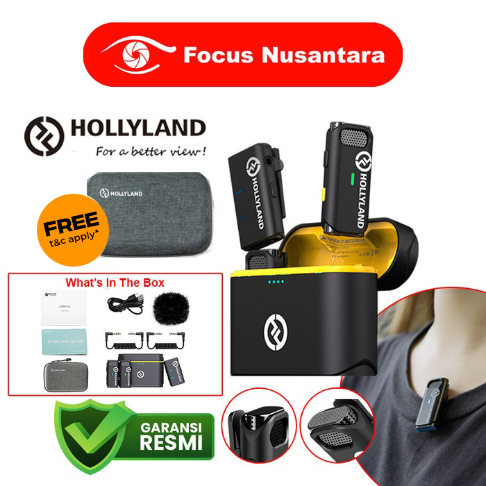 Promo Focus Nusantara - Hollyland Lark M1 Duo Wireless Microphone - Violet Diskon 22% Di Seller ...