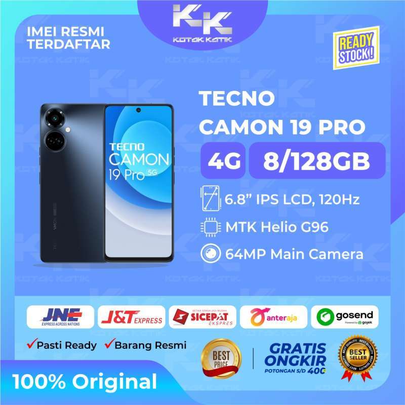 Promo Tecno camon 19 pro Mondrian (SE) 8/128gb Garansi resmi Diskon 7% di Seller Kotak Katik ...