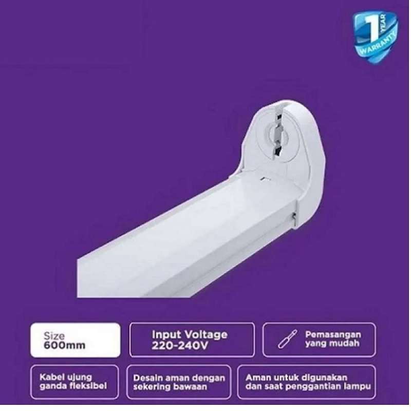 Jual Kap Rumah Lampu Led Tube Ecolink Bare Batten Ukuran 60 120 Cm ...