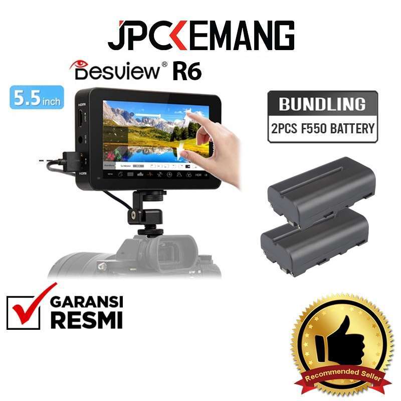 Promo Jpc Kemang Desview R6 Uhb 5.5 Inch Field Monitor Kamera Eksternal Touch Screen 3d Lut ...
