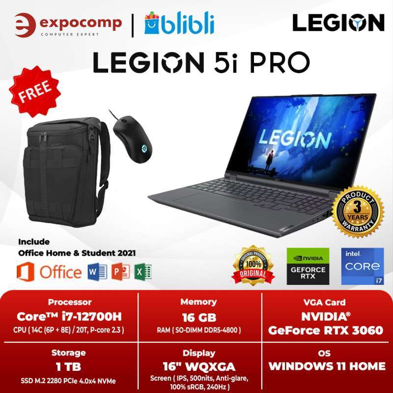 Jual Lenovo Legion I Pro Iah H Rgid I H Gb Tb Rtx W Ohs Di Seller Expocomp