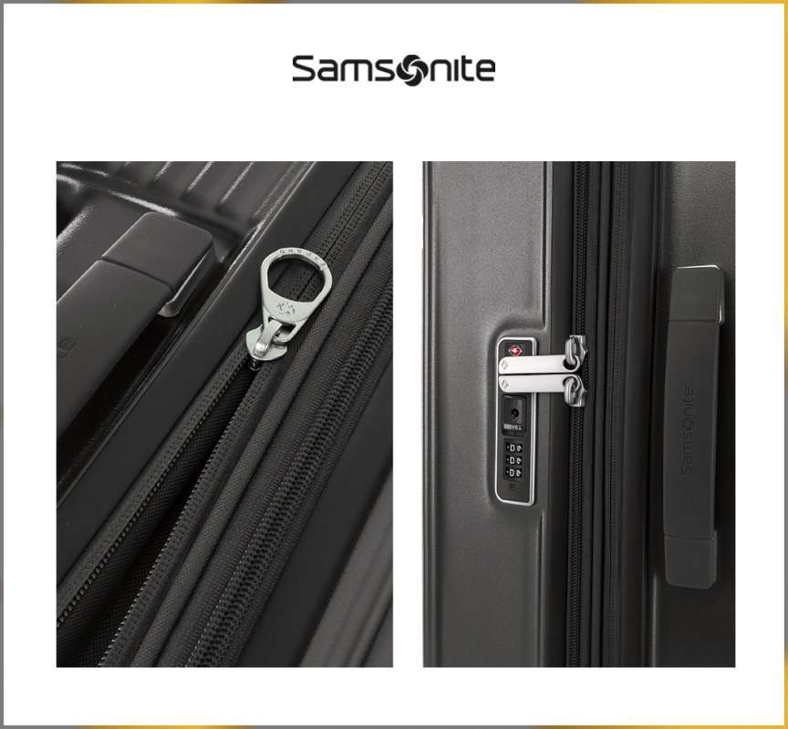Promo Samsonite Koper Hardcase Azio Cabin 20 Inch - Matte Black Diskon ...