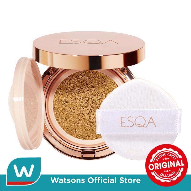 Promo Esqa Flawless Cushion Serum Toffee Diskon 20% Di Seller Watsons ...
