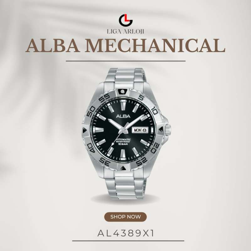Jual Alba AL4389X1 - Jam Tangan Automatic Alba Mechanical Pria Black ...