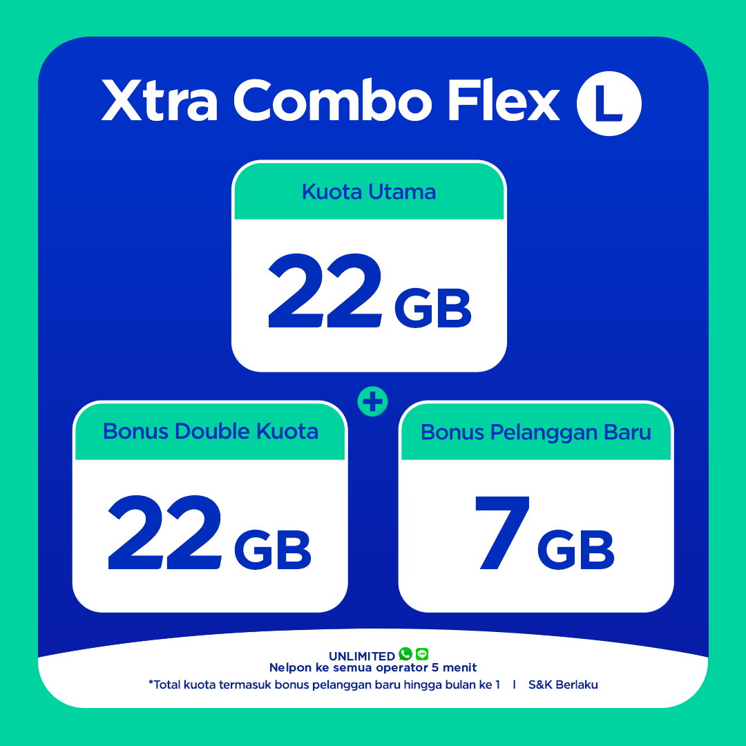 Promo Kartu Perdana Xl Xtra Combo Flex L Diskon 11% Di Seller Xl ...