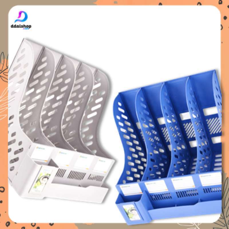 Promo Rak Buku Kotak Penyimpanan Box File Dokumen Atk Keranjang Plastik ...