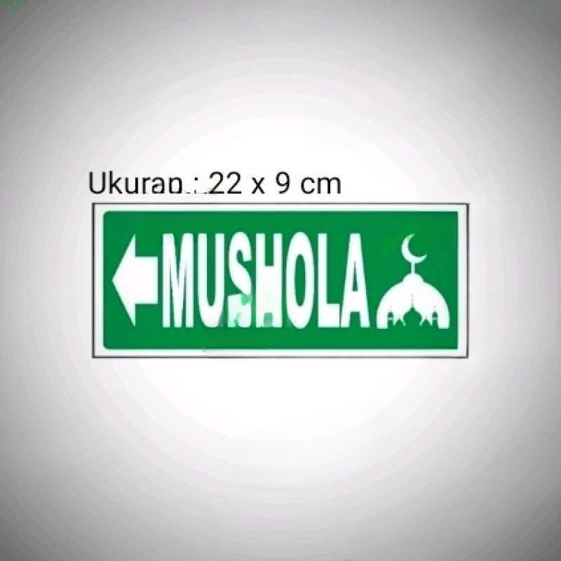 Promo Petunjuk Mushola , Sign Label Acrylic Mushola, Sign Board Akrilik ...