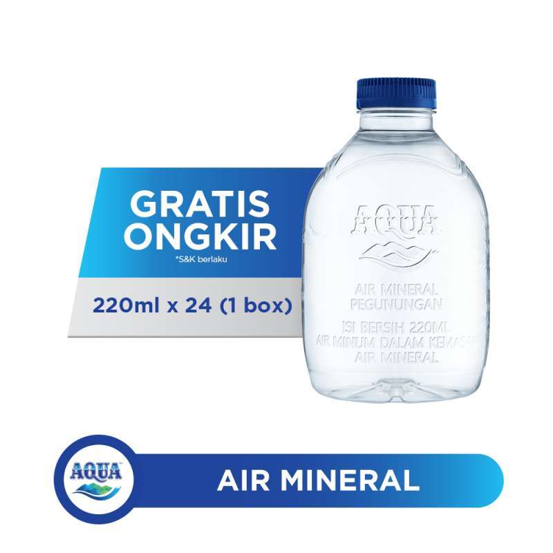 Jual Aqua Cube 220ml X 24 Botol (1 Box) Di Seller Aqua - Pamulang Timur ...