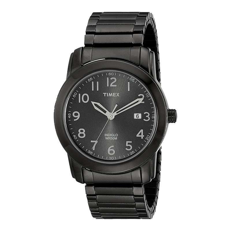 Jual Jam Tangan Pria Timex Highland Street T2p135 Indiglo Black Dial ...
