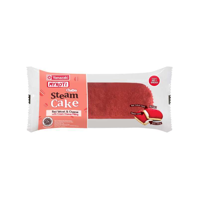 Jual Yamazaki MyRoti Roti Steam Cake Redvelvet isi Cream Cheese di ...