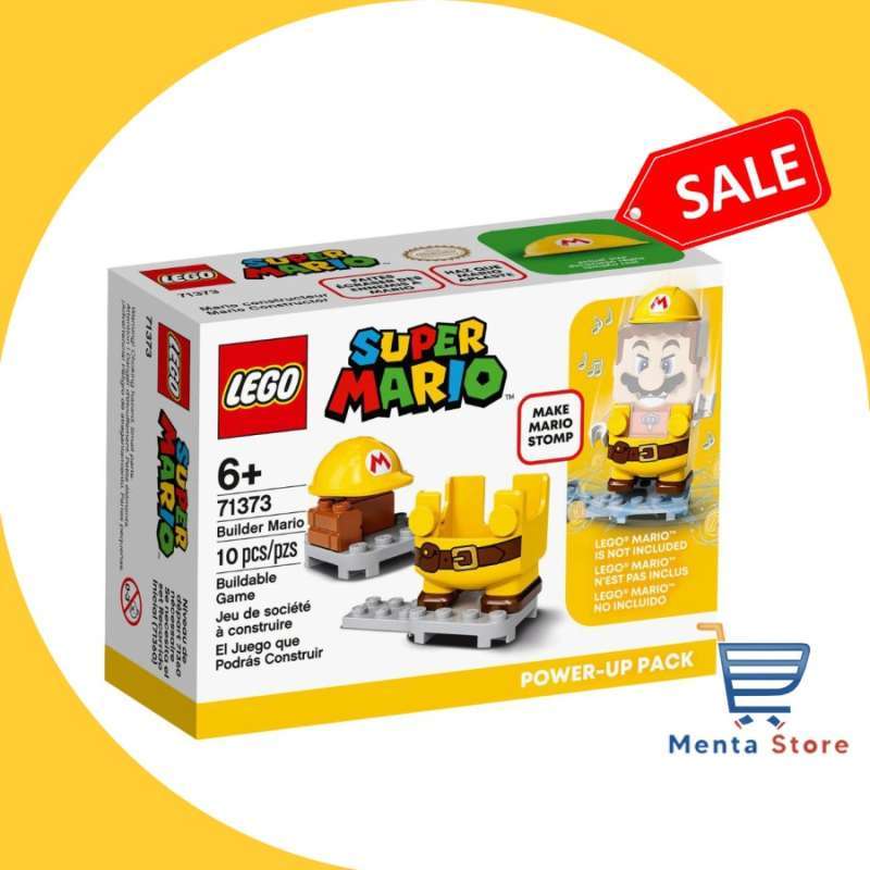 Promo Lego Super Mario 71373 Builder Mario Power-up Pack Yellow Outfit ...