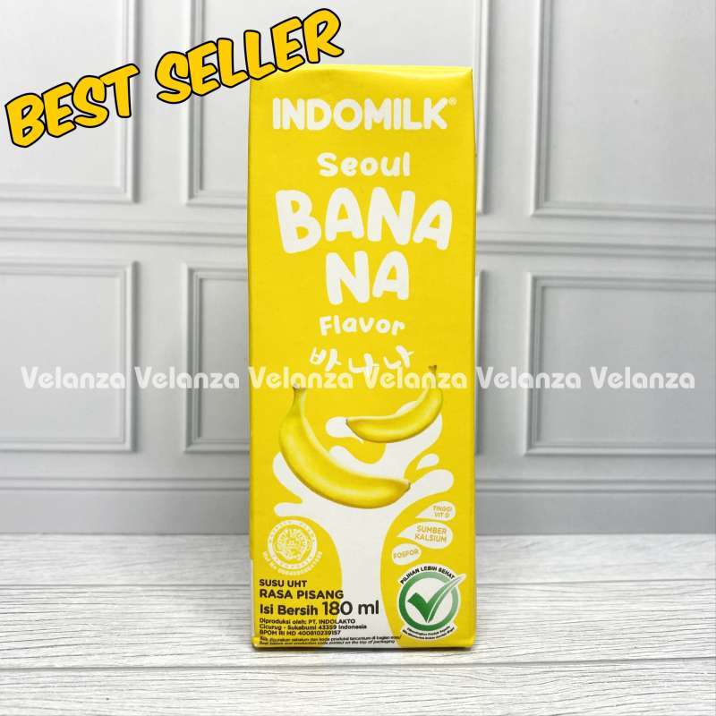 Jual Susu UHT Indomilk 180ml Rasa Vanila/Cokelat/Stroberi/Pisang 1 Dus/Karton Isi 30 - Pink ...
