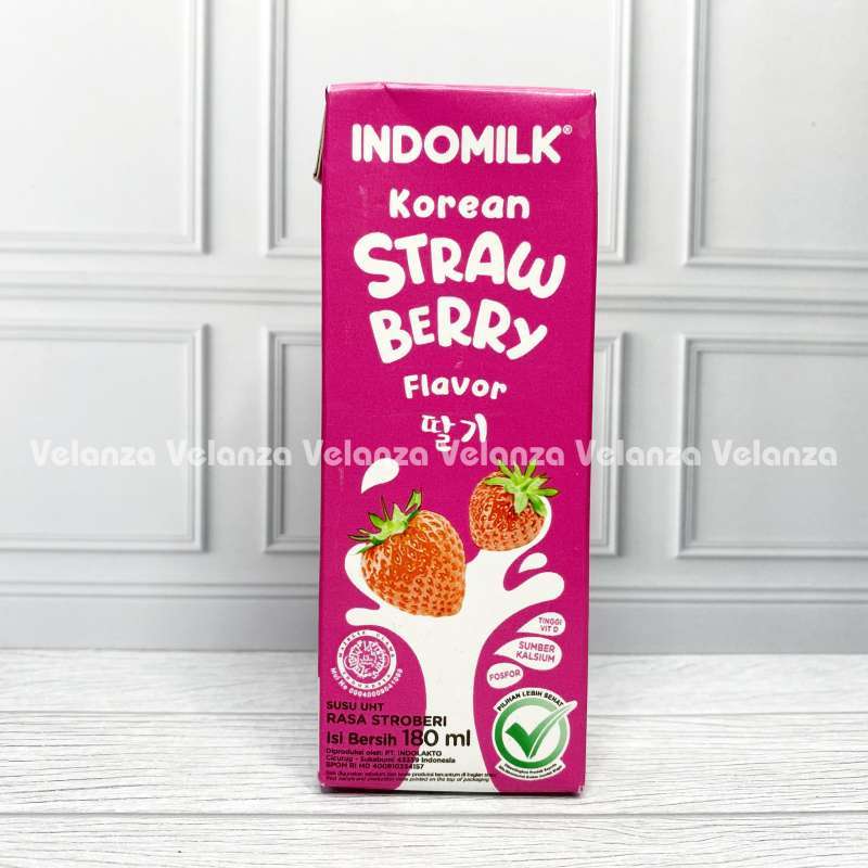 Jual Susu UHT Indomilk 180ml Rasa Vanila/Cokelat/Stroberi/Pisang 1 Dus/Karton Isi 30 - Pink ...