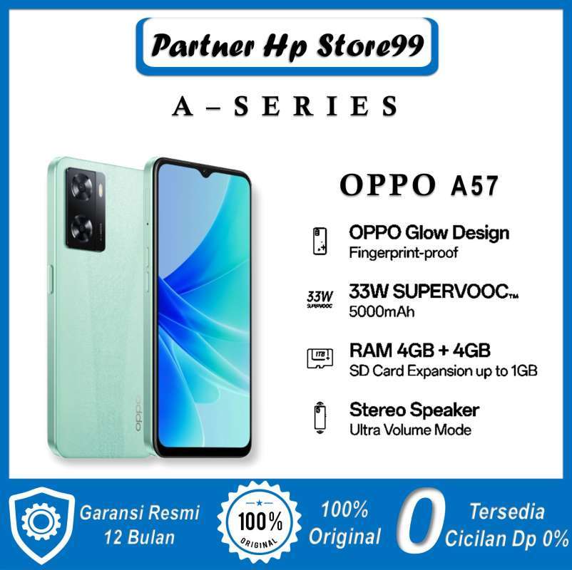 Jual Oppo A57 4gb/128gb [5000mah, 33w Supervooc, Ram Expansion, Ultra ...
