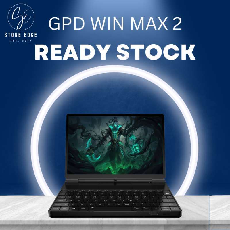Promo Laptop Gaming Mini GPD Win Max 2 WINMAX2 AMD Ryzen 6800U RAM 16GB 32GB SSD 1TB Windows 11 ...