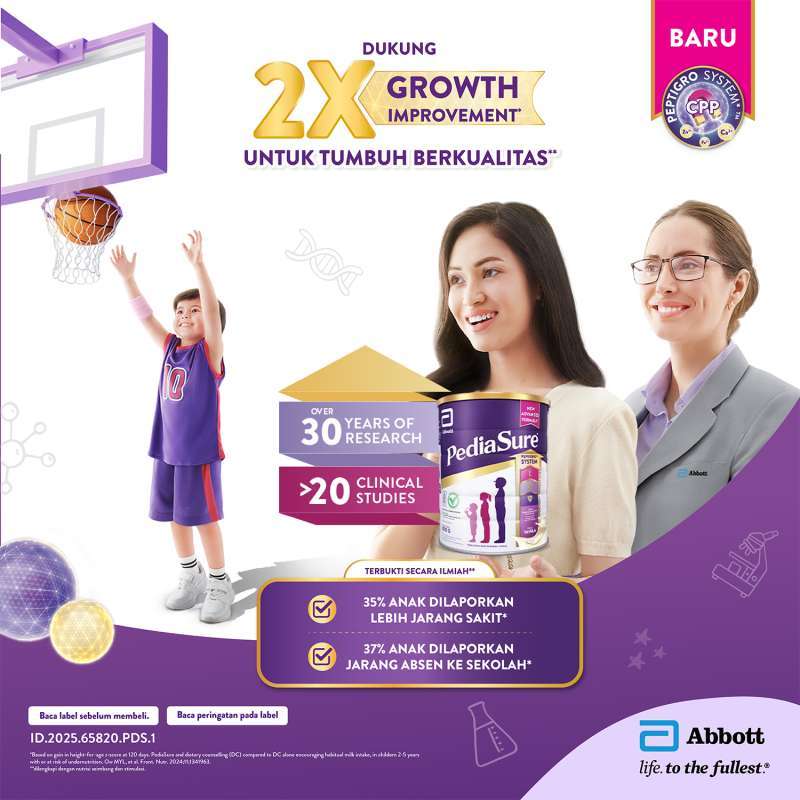 Promo Pediasure Vanila 380g (1-10th) - Nutrisi Pertumbuhan Diskon 1% Di ...