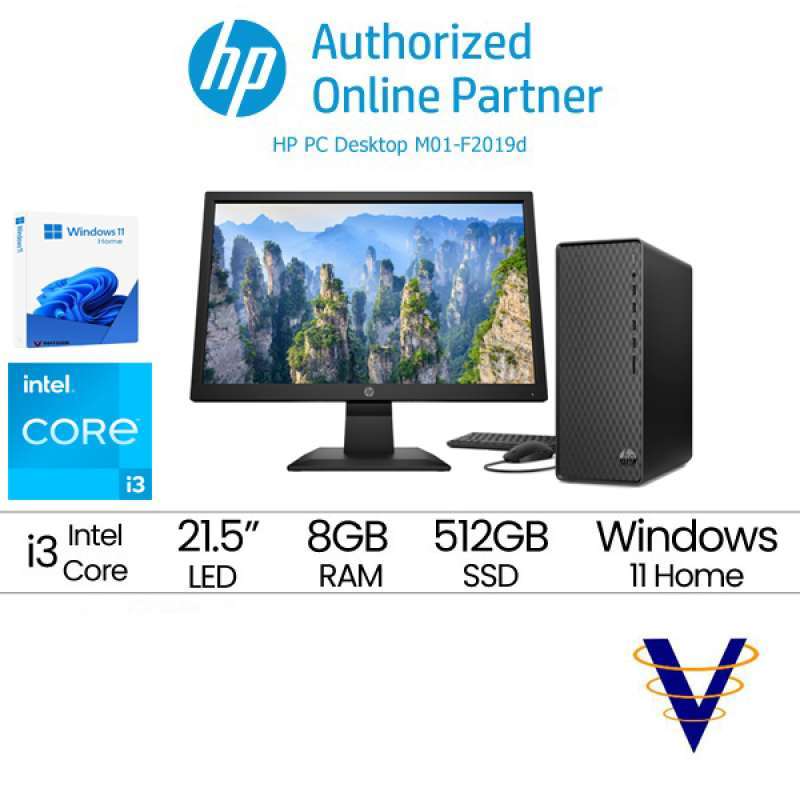 Jual Pc Desktop Hp M01-f2019d I3-12100 8gb Ssd512gb Win11home Di Seller Vortexindo - Vortexindo ...