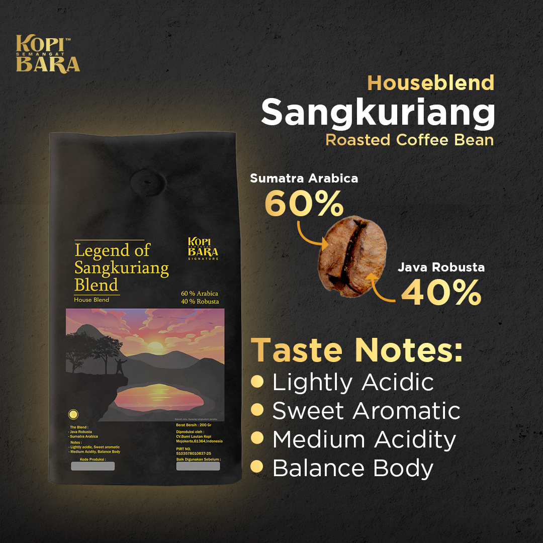 Promo Kopi Bara - Sangkuriang Houseblend 200gr Diskon 3% Di Seller Kopi ...