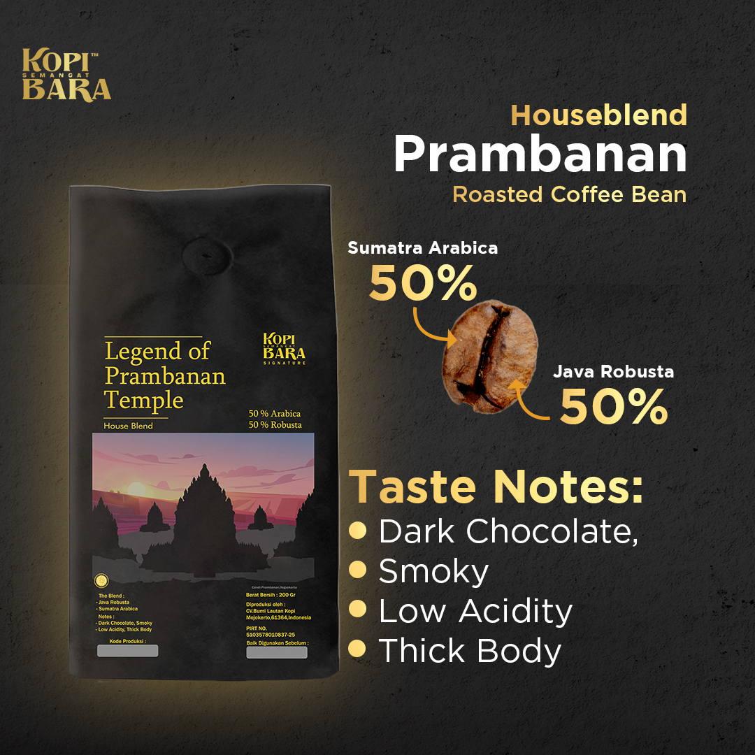 Jual Kopi Bara - Roasted - Prambanan Temple Houseblend 200gr Di Seller ...