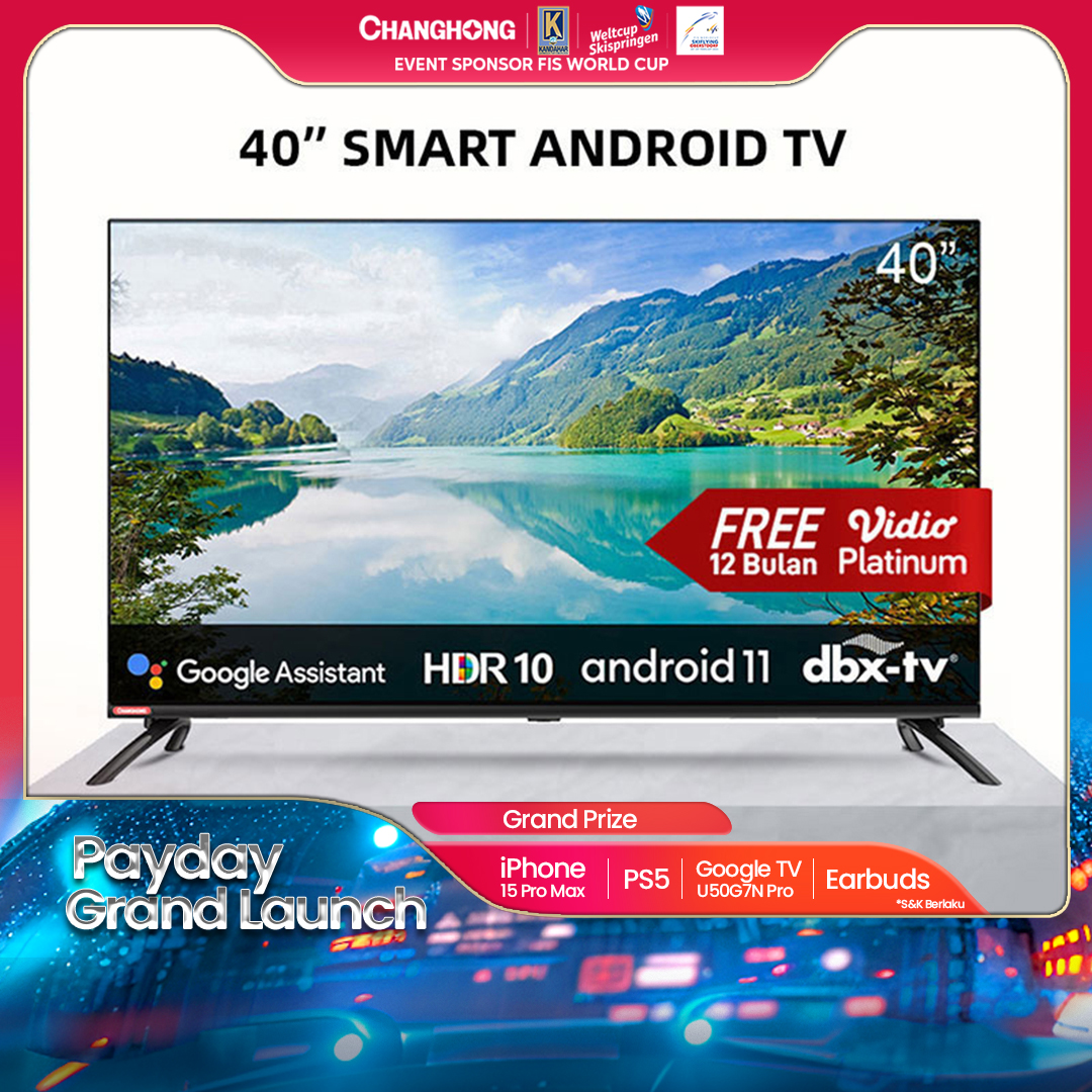 Jual New Changhong L40h7 Framless Android Smart Tv Led [40 Inch] Di Seller Changhong Official ...