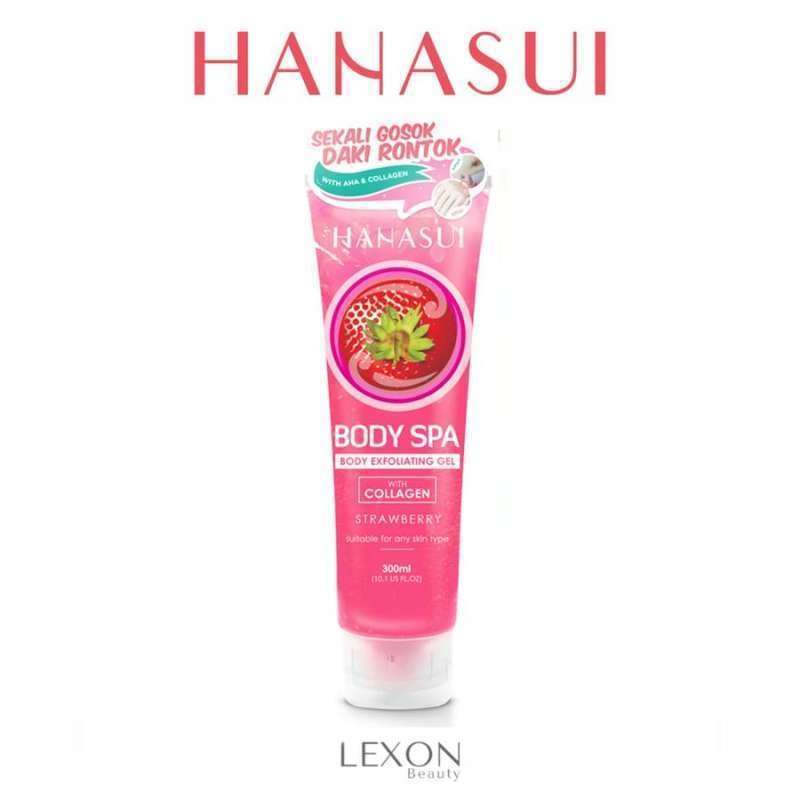 Promo [hanasui] Body Spa Exfoliating Gel Strawberry With Collagen ...